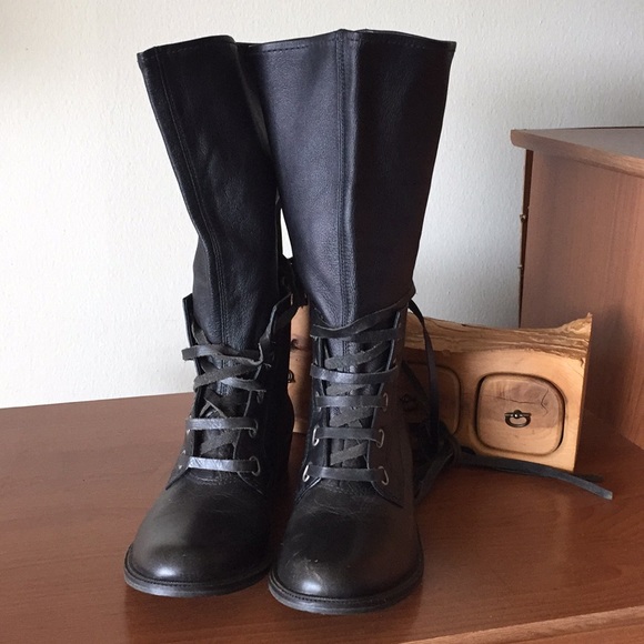 7 For All Mankind | Shoes | 7 For All Mankind Olivia Lace Up Boots ...